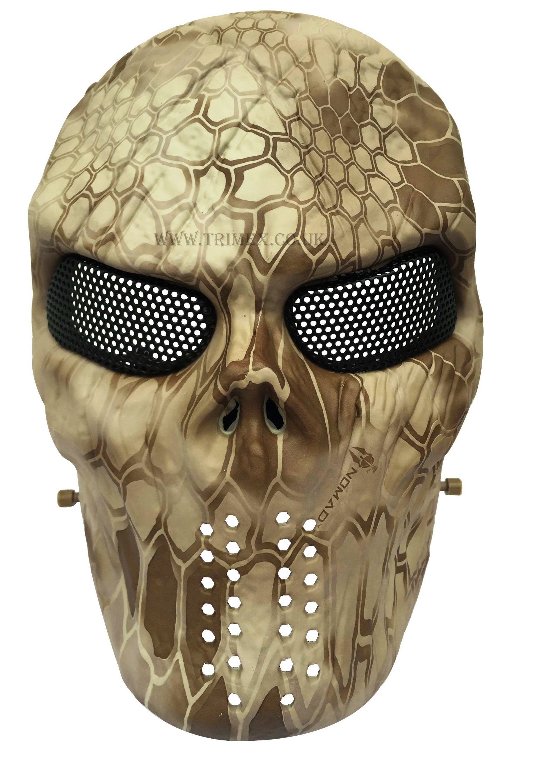 MA-79-MO HIGH QUALITY DIPPED TAN NOMAD AIRSOFT PRO MASK WITH MESH EYES ...