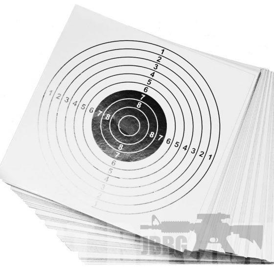 100 Card Targets White - Trimex Wholesale Ireland