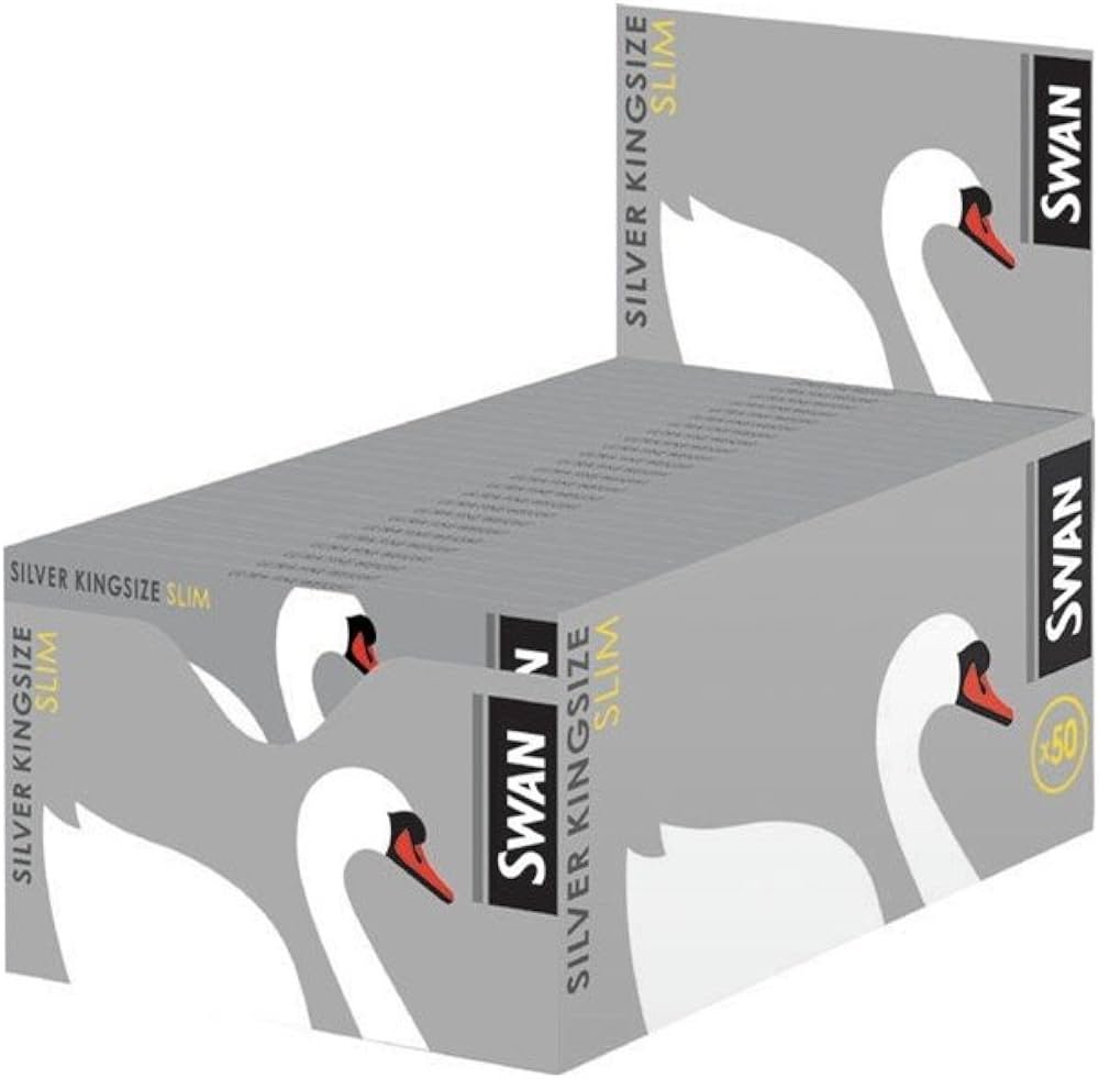 SWAN SILVER KINGSIZE SLIM (PACK OF 50) - Trimex Wholesale Ireland