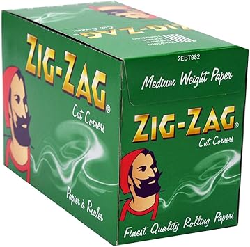 ZIG ZAG GREEN STANDARD (PACK OF 100) - Trimex Wholesale Ireland