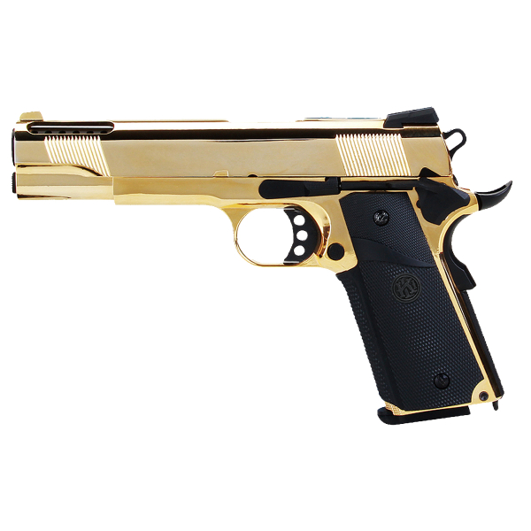 SRV-12 1911 GAS BLOWBACK GOLDEN AIRSOFT PISTOL - Trimex Wholesale Ireland