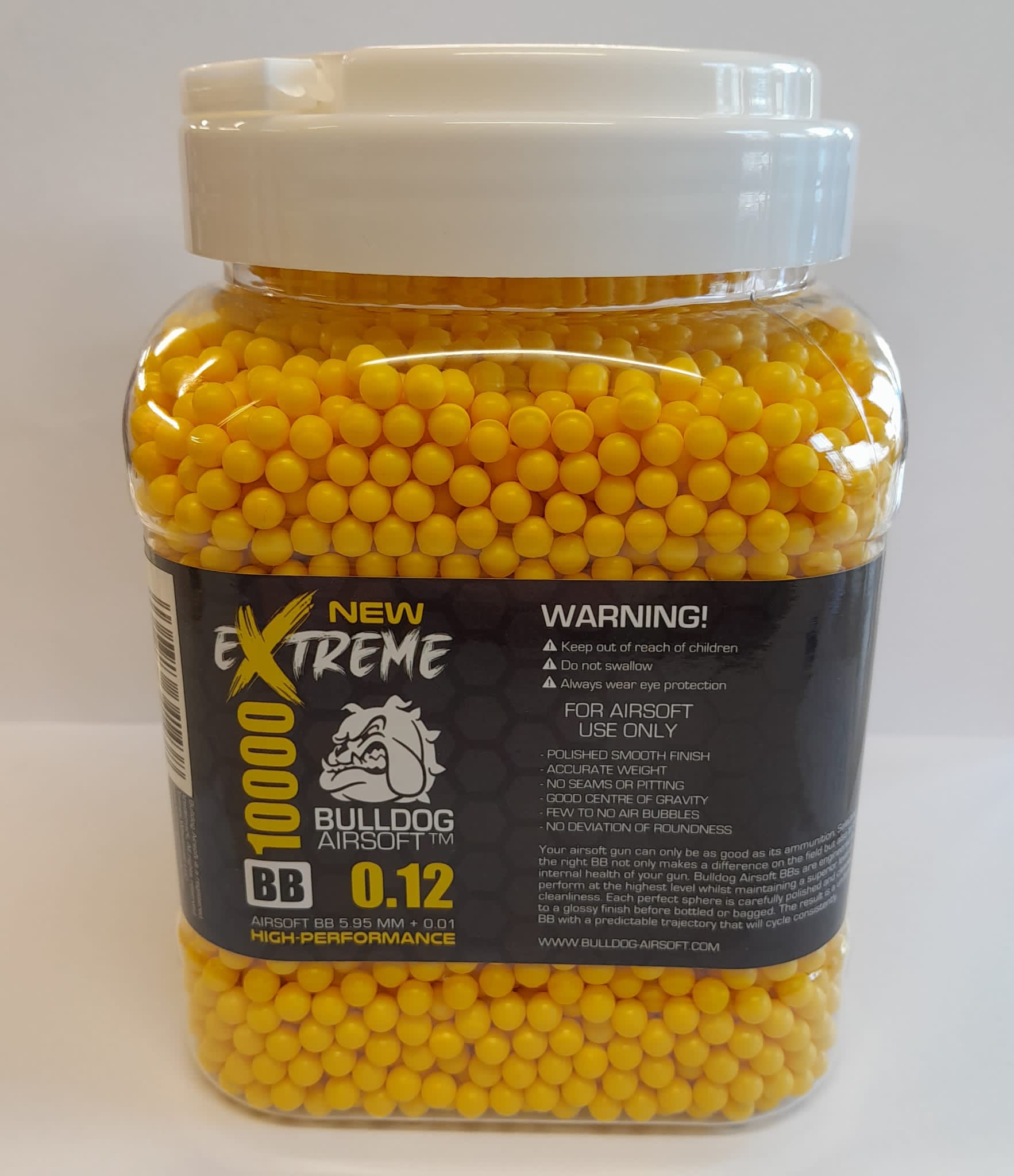 EXTREME BULLDOG 0.12G YELLOW 10000 AIRSOFT BB PELLETS (NEW) - Trimex ...