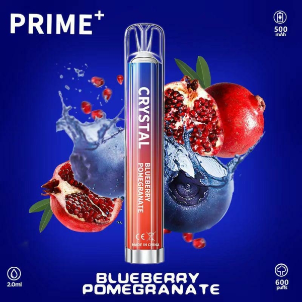 CRYSTAL PRIME PLUS 600 PUFFS DISPOSABLE VAPE PACK OF 10 – BLUEBERRY ...