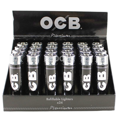 OCB LIGHTER BLACK 24PK - Trimex Wholesale Ireland