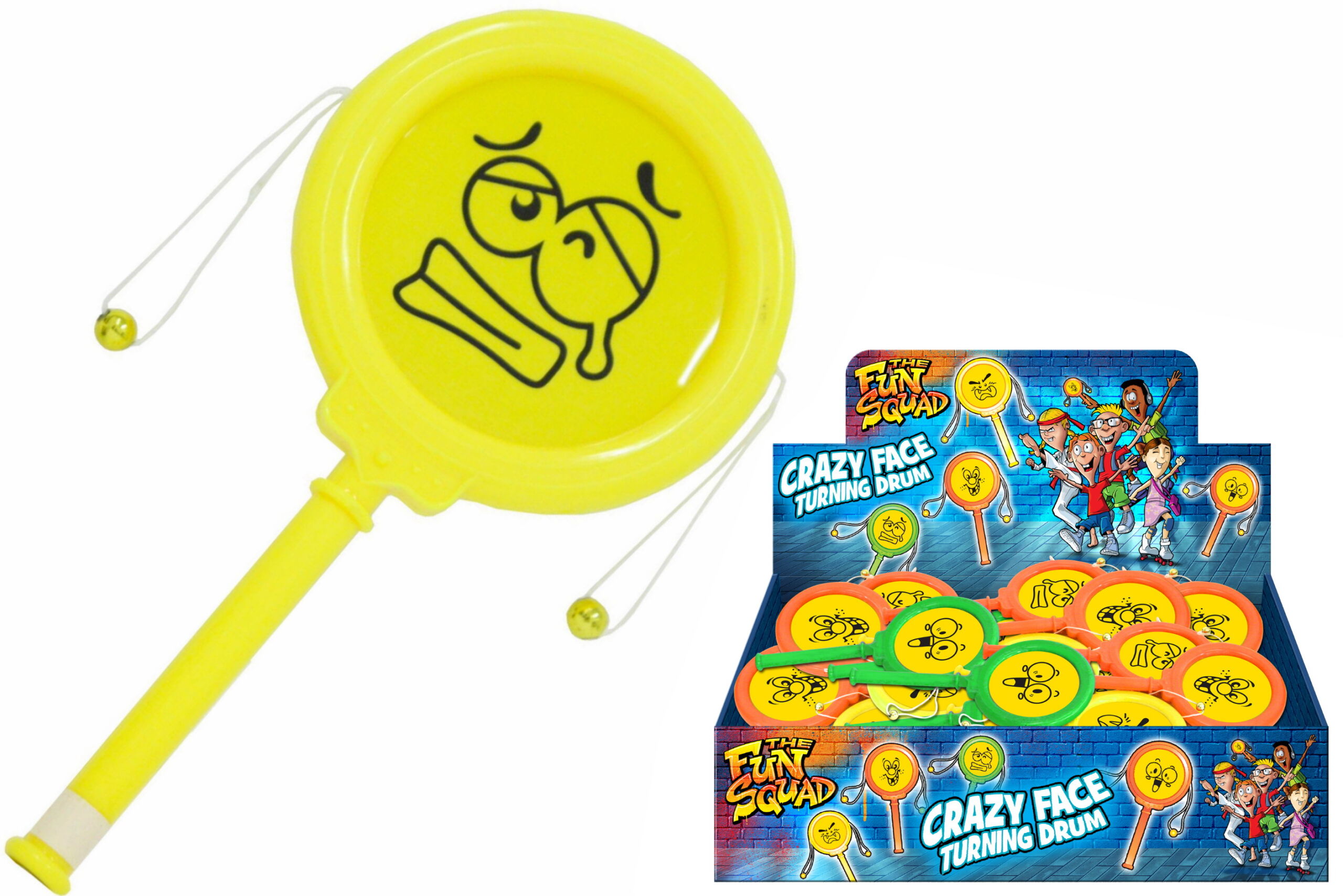 Smiley Turning Drum In Display Box "Fun Squad" (Pack of 48) - Trimex ...