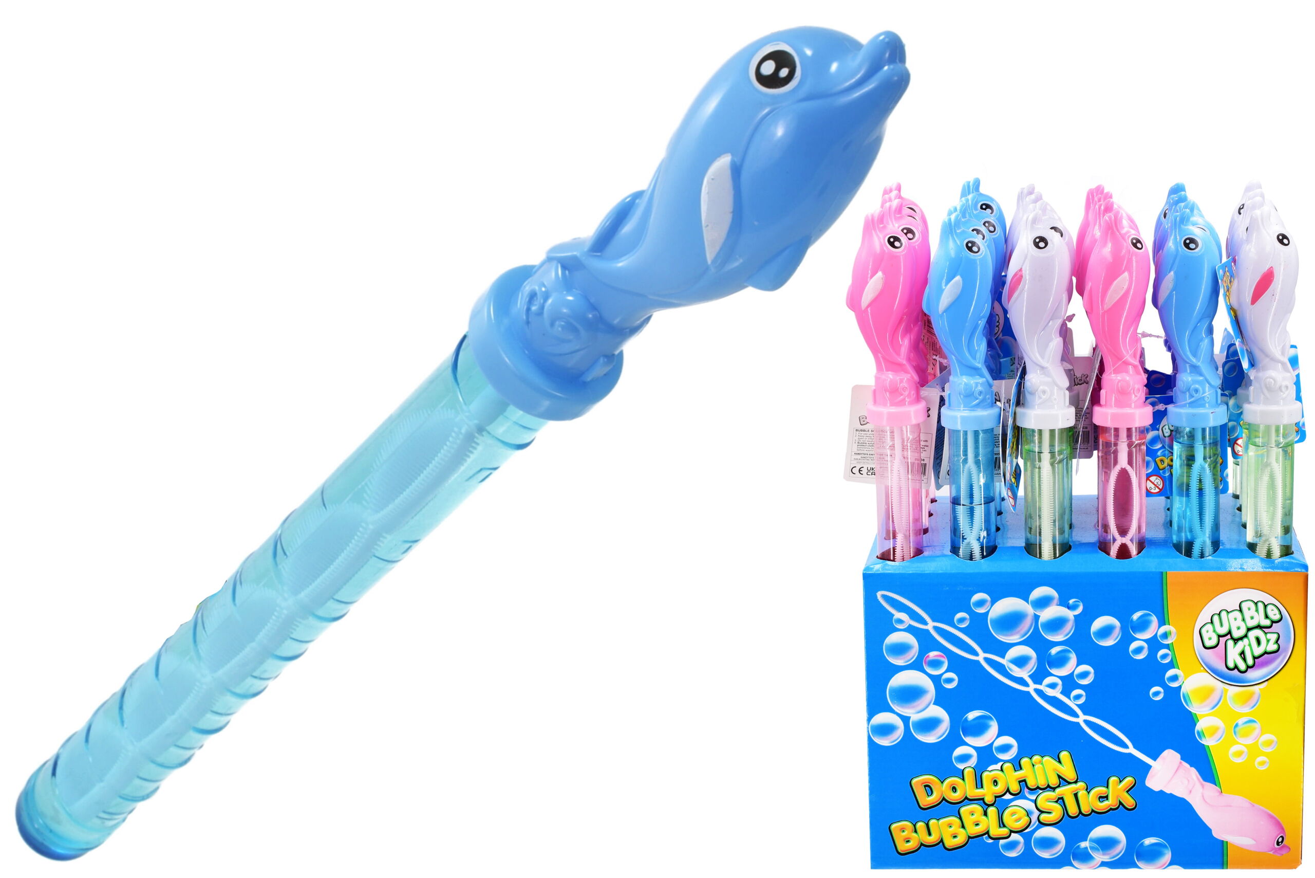 Dolphin Bubble Stick 3 Assorted Colours Pack of 24 - Trimex Wholesale ...