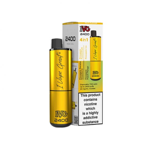 Pineapple Edition IVG 2400 PUFFS DISPOSABLE VAPE (PACK OF 5) - Trimex ...