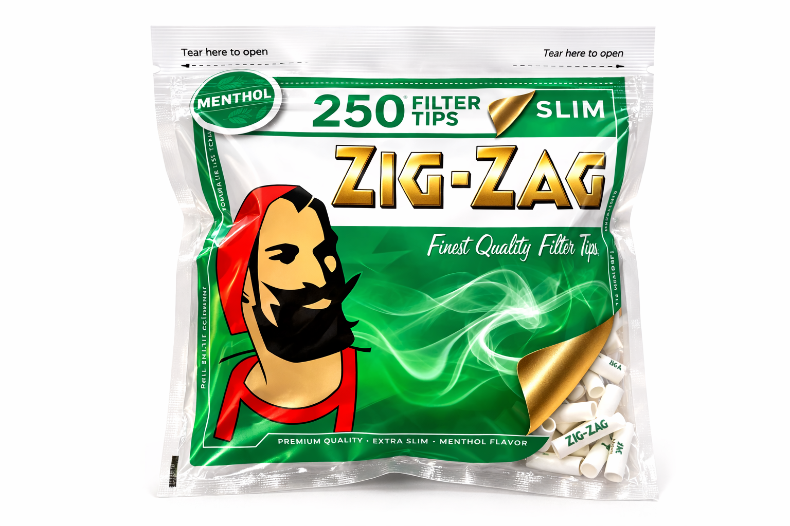 ZIG ZAG MENTHOL FILTER TIPS BAG 1X50 - Trimex Wholesale Ireland