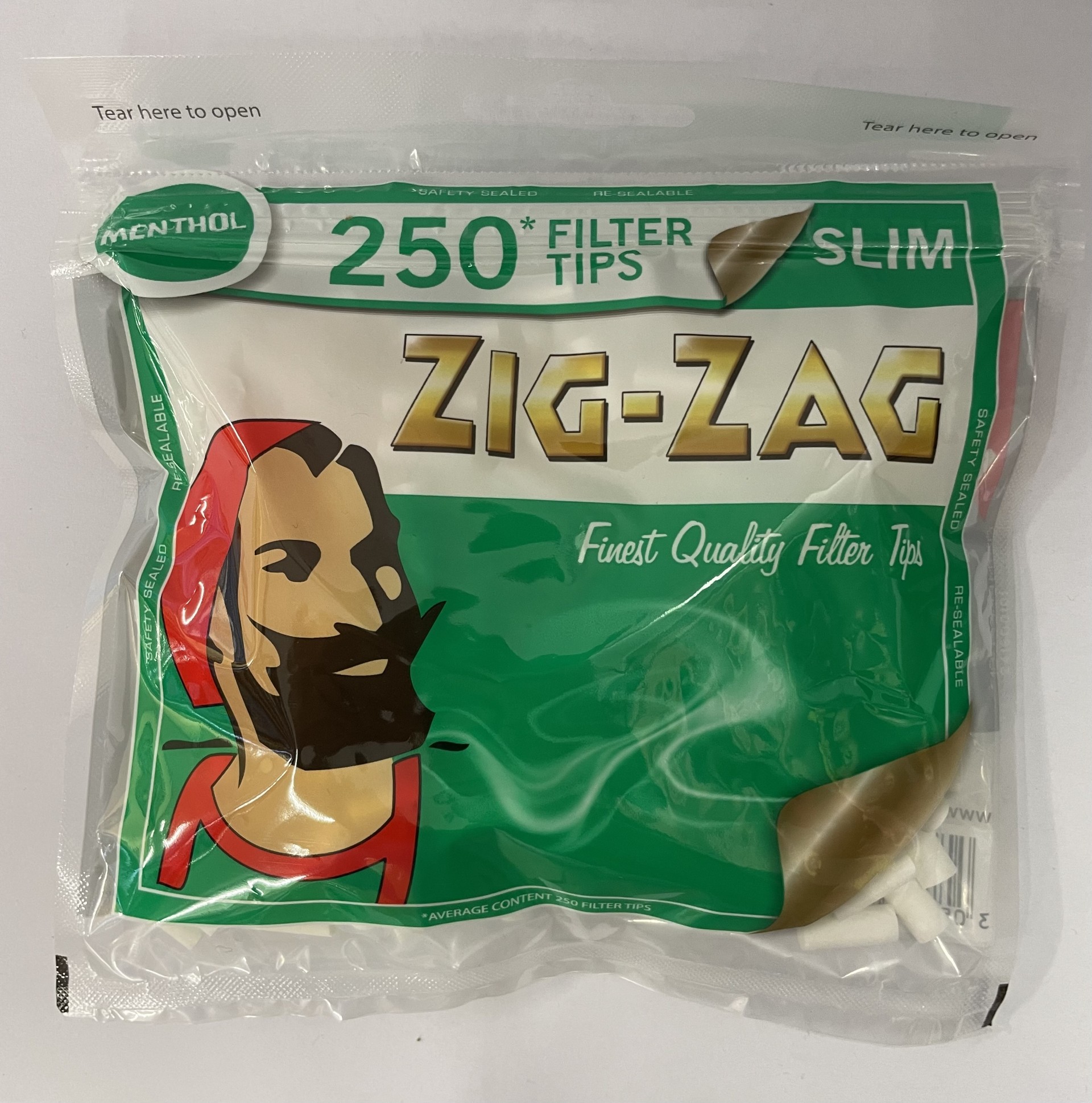 ZIG ZAG MENTHOL FILTER TIPS BAG 1X50 - Trimex Wholesale Ireland
