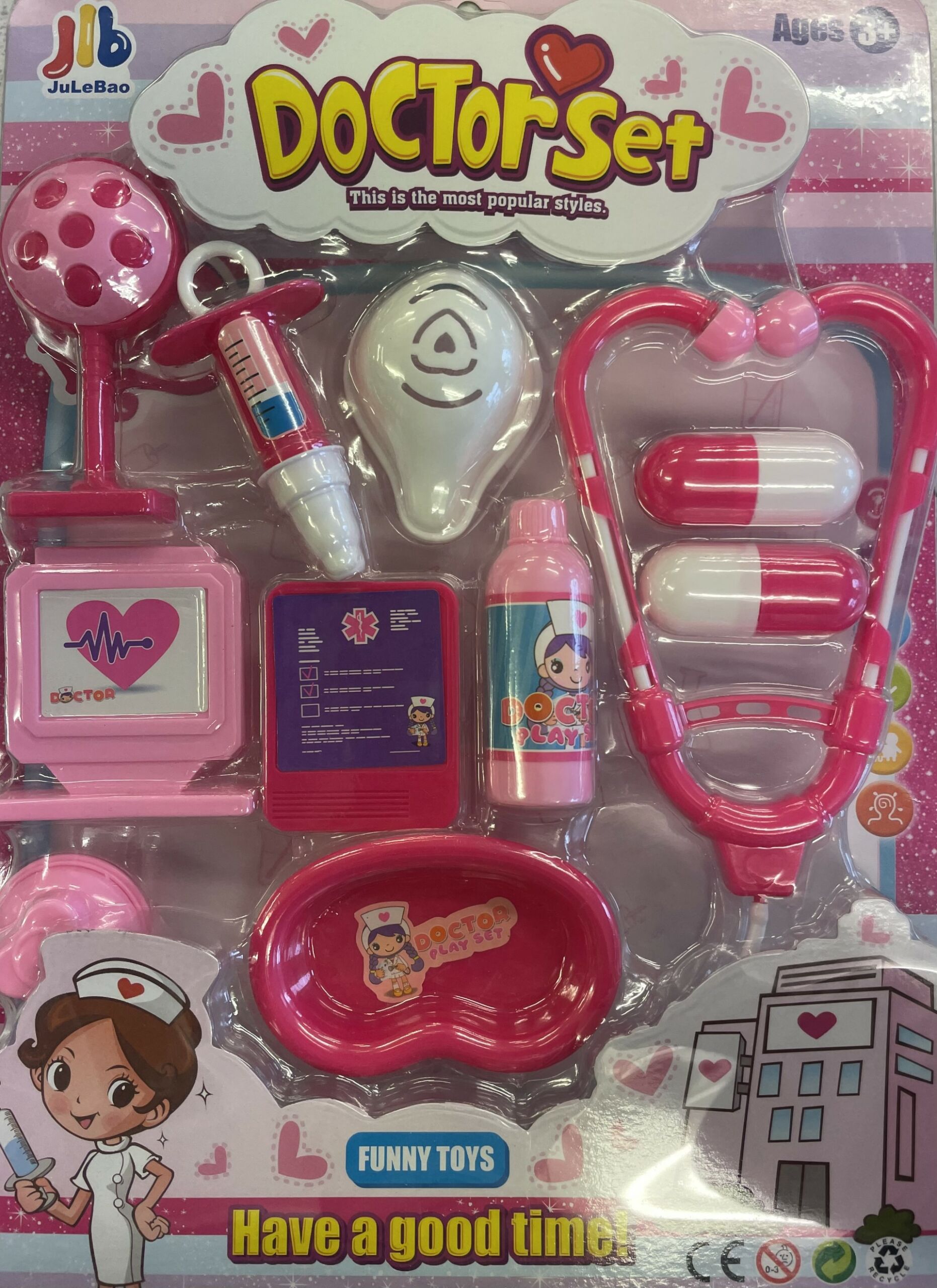 DOCTORS PLAY SET-PINK - Trimex Wholesale Ireland