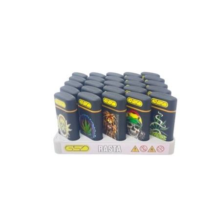 GSD LIGHTER RASTA DESIGN PACK OF 25 - Trimex Wholesale Ireland
