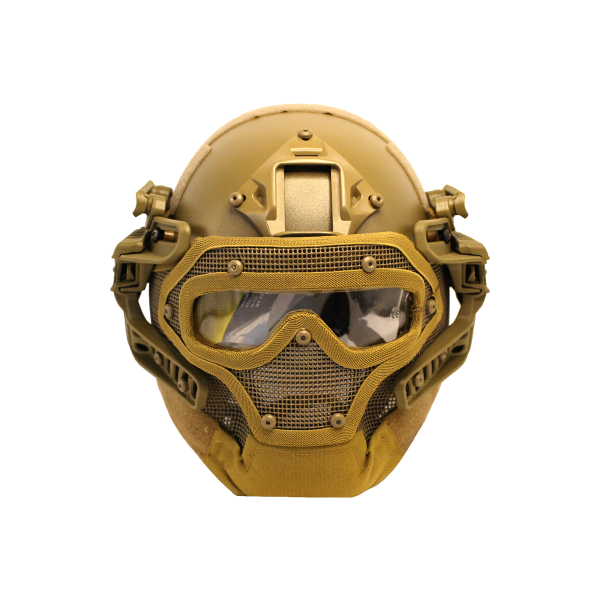 Airsoft Tactical Helmet G4 Full Face Tan - Trimex Wholesale Ireland