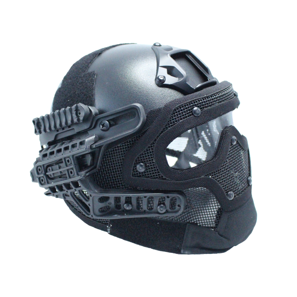 Airsoft Tactical Helmet G4 Full Face Black - Trimex Wholesale Ireland