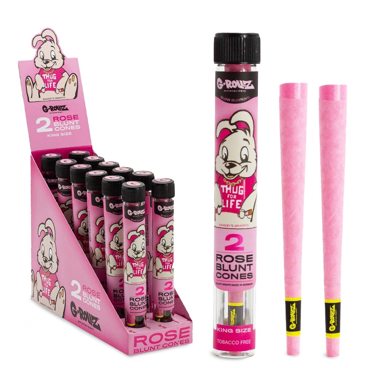G-Rollz | Banksy's Graffiti - 2x Pre-rolled Rose Blunts (12 Pack ...