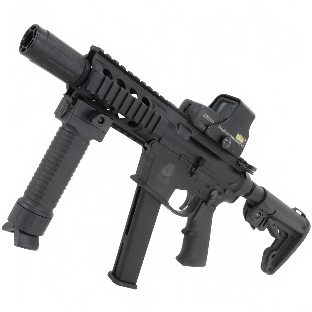 BULLDOG TWS 9mm SRB Carbine GBB Lite Airsoft Rifle in Black