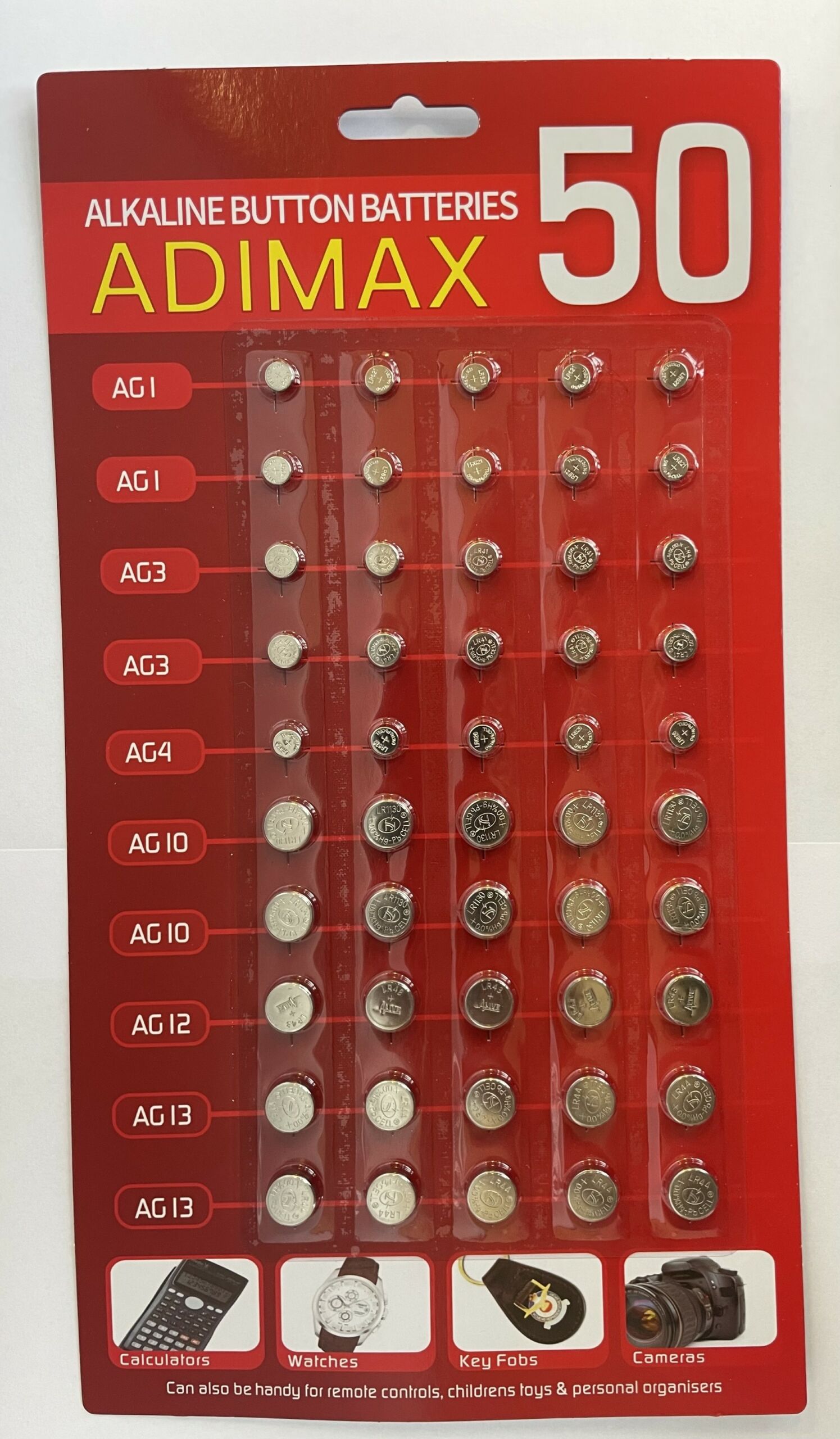 ADIMAX BATTERIES (PACK OF 50) - Trimex Wholesale Ireland