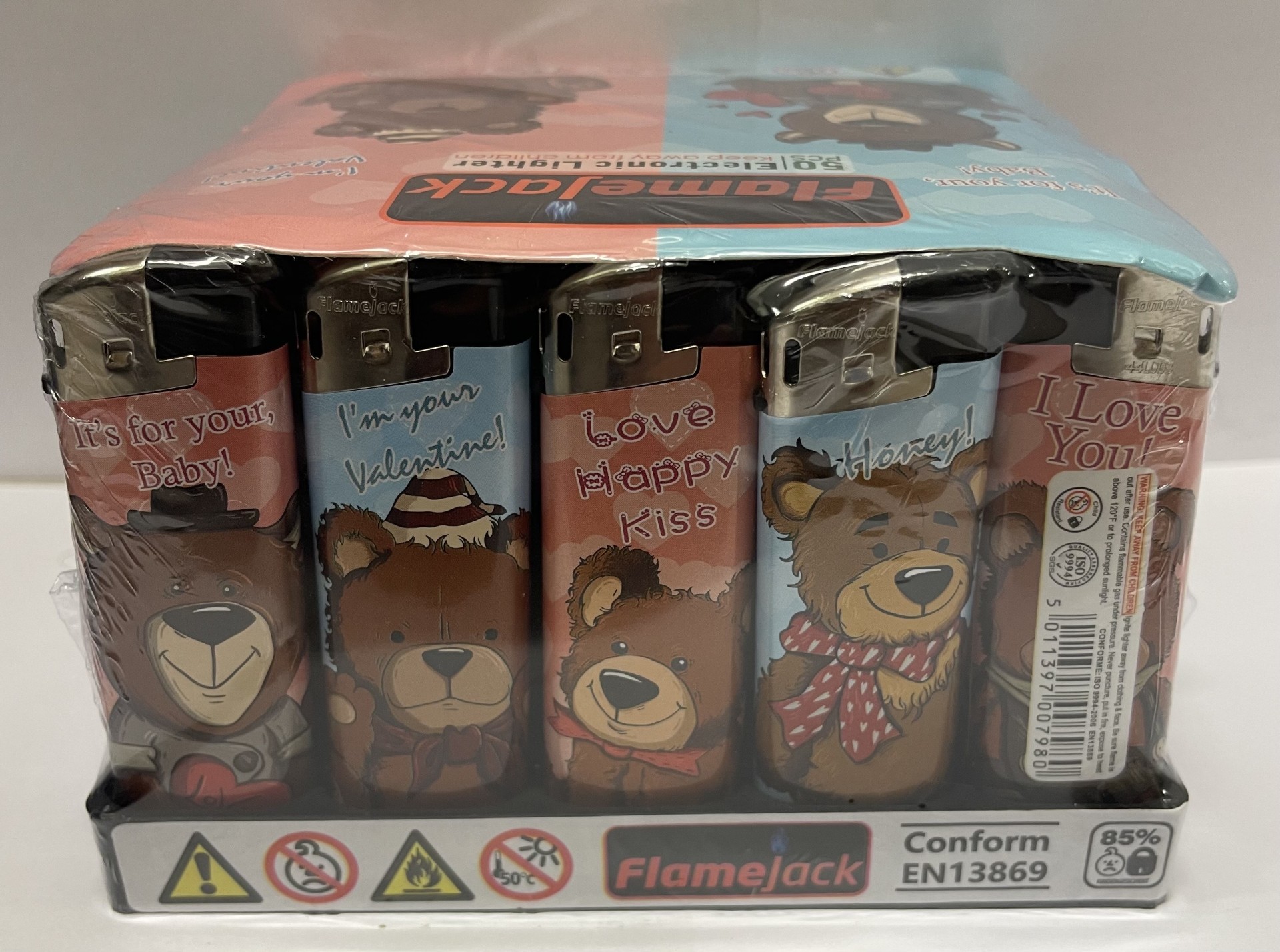 LIGHTER PUF ELECTRONIC BEAR DESIGN (PACK OF 50) - Trimex Wholesale Ireland