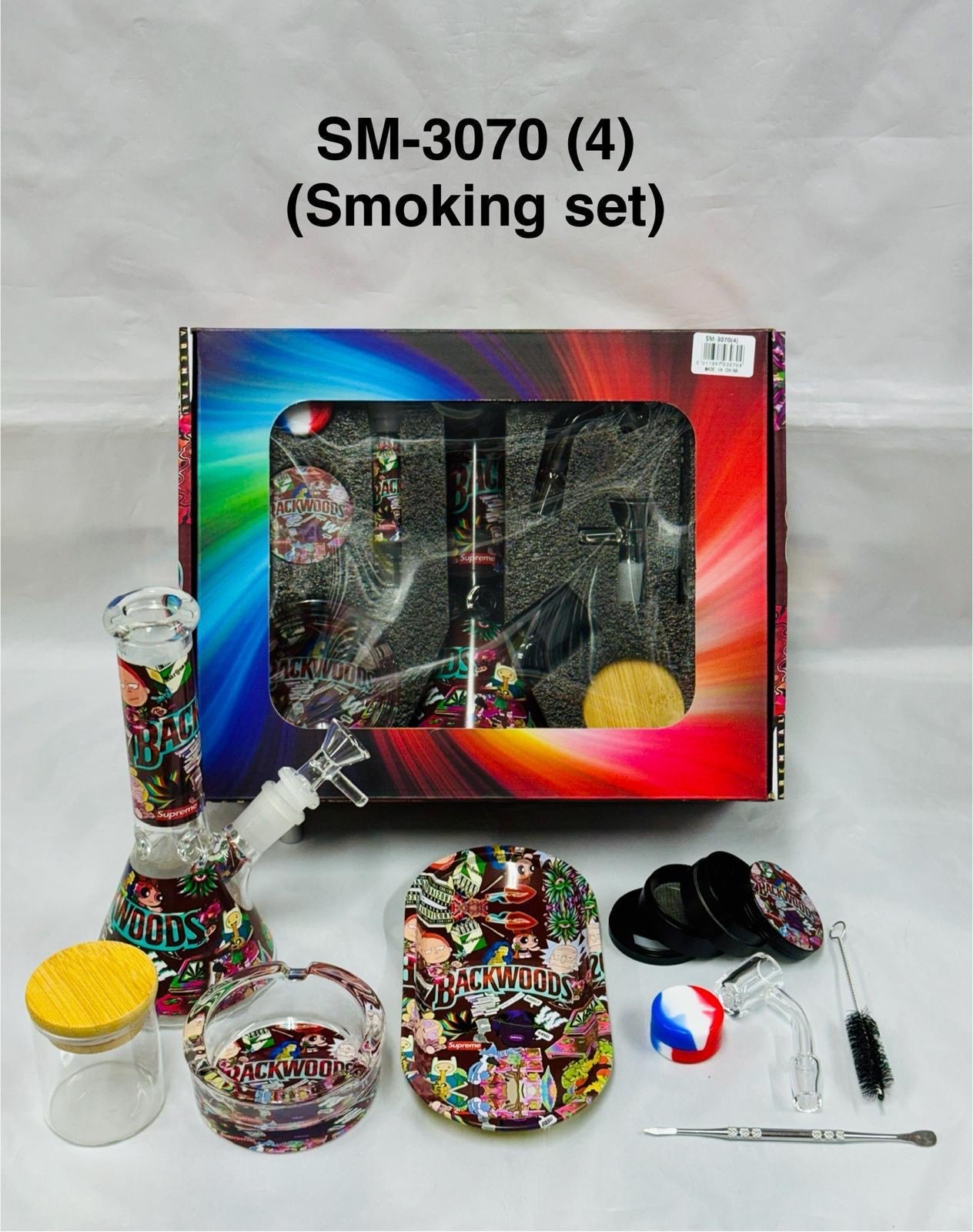 SMOKING SET-TZN0005 BACKWOOD DESIGN - Trimex Wholesale Ireland