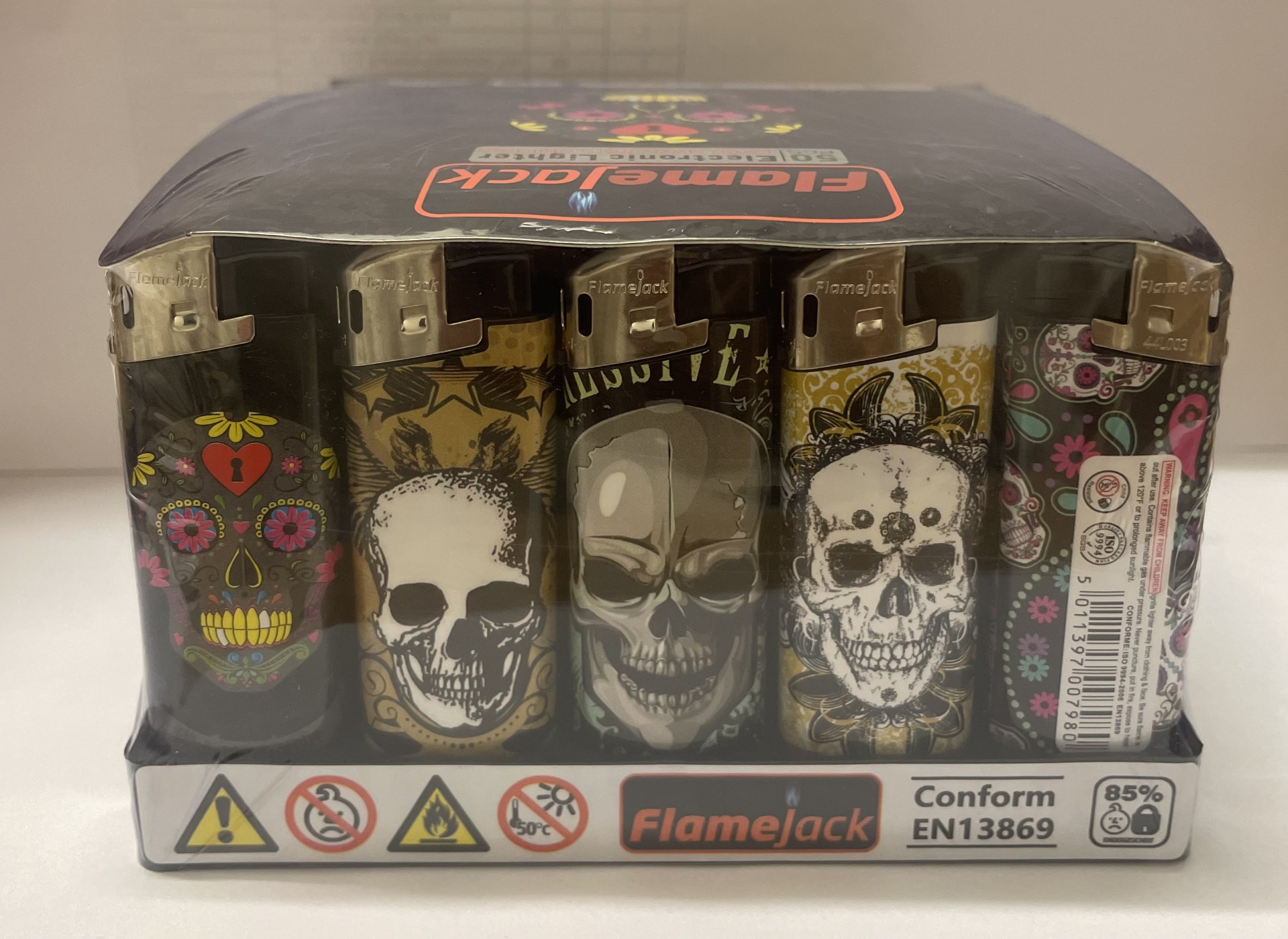 LIGHTER PUF ELECTRONIC- INFERNO DESIGN (PACK OF 50) - Trimex Wholesale ...