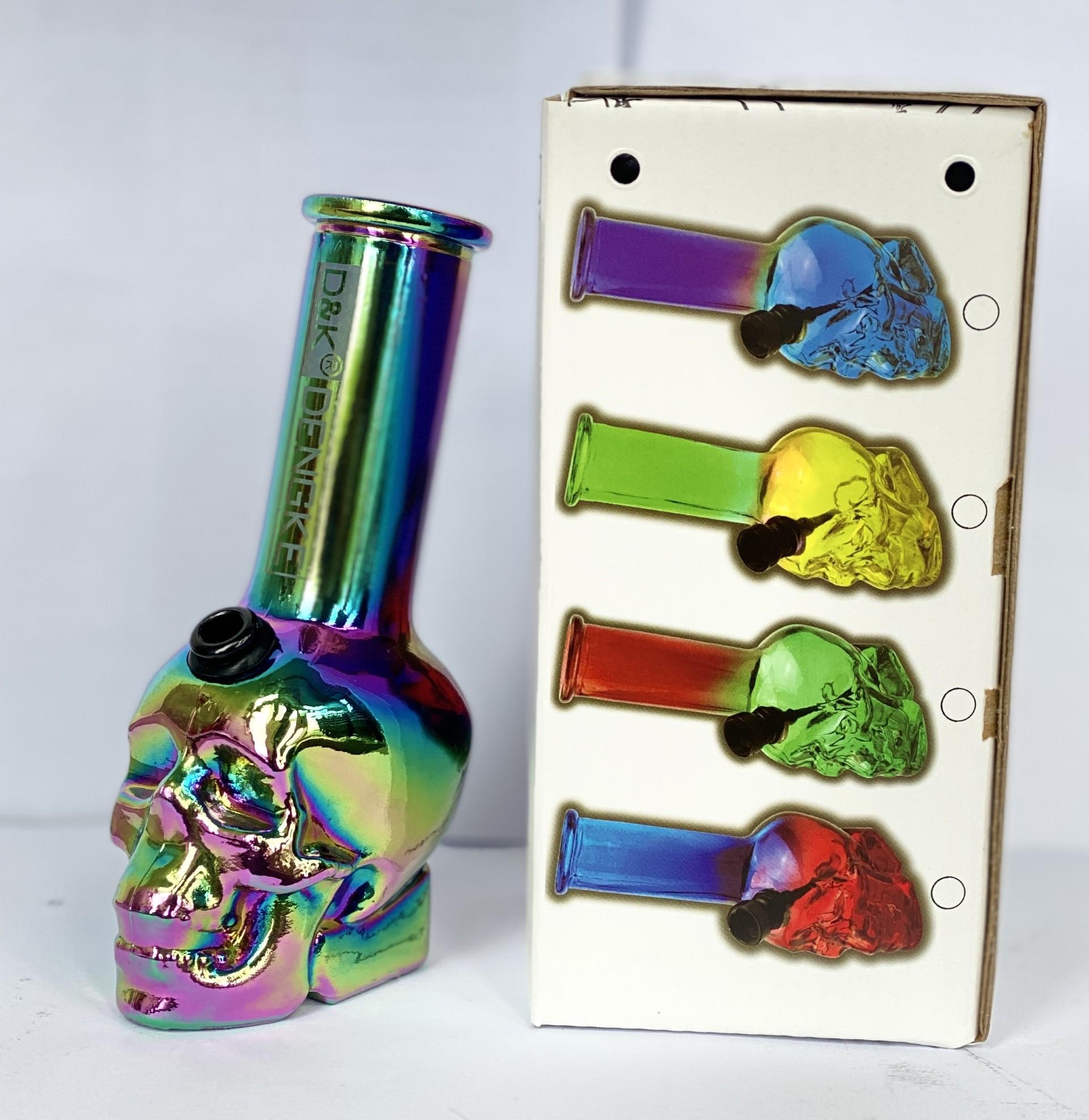 D&K SKULL GLASS BONG HD-6540A - Trimex Wholesale Ireland